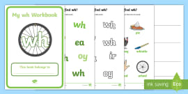Phase 5 'wh' Colour by Phoneme Real and Nonsense Words