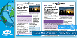 Summer Solstice Art Activity (teacher made) - Twinkl