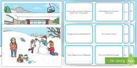 Winter Mind-Map Wortschatz: Querformat (teacher made)