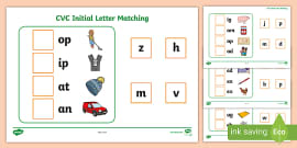 Circle the First Letter of the Picture | Initial Sounds