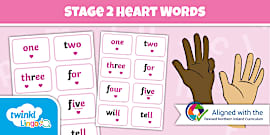 Heart Words Flashcards (PDF) | Sight Words | Twinkl