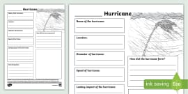 Hurricane Crossword Worksheet / Worksheet - Twinkl