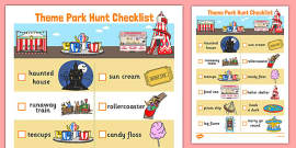 Theme Park Problem Solving Worksheet / Worksheet - Twinkl