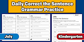 November Daily Correct the Sentence Grammar Practice