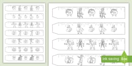 Happy Halloween Paper Chains, Halloween Decorations - Twinkl