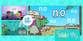 Tricky Words on Dinosaur (teacher made) - Twinkl