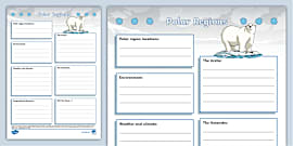 KS2 Polar Regions Fact File - Polar Regions (Teacher-Made)