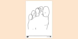 FREE! - A Foot Colouring Sheet (teacher made) - Twinkl