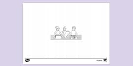 FREE! - Pushing Child on Swing Colouring Sheet | Colouring Sheets