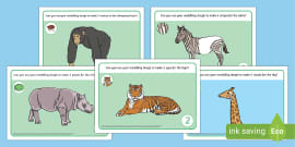 Safari Animals Game – Number Matching – Counting to 10