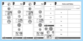 Money Place Value Chart Worksheet / Activity Sheet - Money
