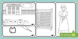 The Victorians Doodle Colouring Pages - KS1 (teacher made)
