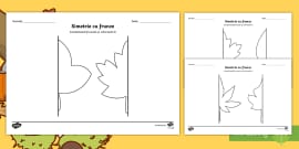 Simetrie de iarnă Fișe de activitate (teacher made)