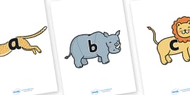 Safari Word Mat (teacher made)