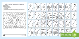 Collaborative Colouring | Collaborative Art Template