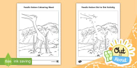 Draw the Fossil Art Activity, Fossil Drawing