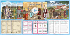 KS2 Roman Gladiator Clothes Labelling Activity