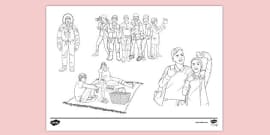 Realistic Human Colouring Page | Colouring Sheets