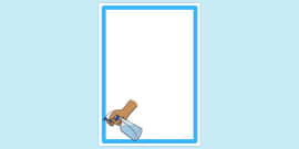 FREE! - Simple Blank Potion Bottle Page Border | Twinkl