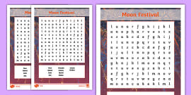 Moon Festival Word Search