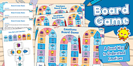 Emotions Board Game - Emotion Games for Children - Twinkl