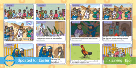 Kindergarten Easter Story Sequencing Cards | Teacher Made | Twinkl
