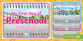 My First Day of Year 1 Display Poster (profesor hizo)