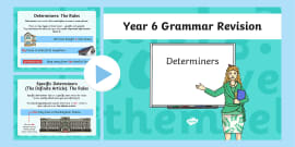 Determiners KS2 List - Grammar (teacher-made) - Twinkl
