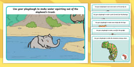 At the Zoo Playdough Mats (teacher made)