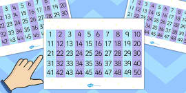 * NEW * Space-Themed 1 to 50 Number Grid - EYFS, Early Years, KS1, Key ...