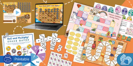 KS1 Primary Numeracy Maths Board Games (teacher made)