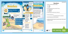 Beach Worksheets - Differentiated Reading Comprehension