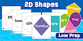 2D and 3D Shapes Kindergarten Poster | Resource | Twinkl USA