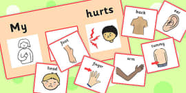 FREE! - Illnesses Word and Picture Flashcards (teacher made)