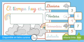 Calendario para Sala de Clases de Arcoíris