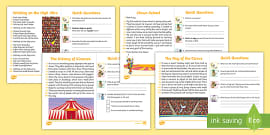 Circus Comprehension Worksheet | Primary Reading Activity