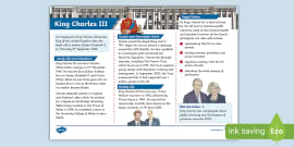 UKS2 The Coronation of King Charles III Comprehension