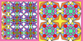 Diwali Rangoli Symmetry (teacher made) - Twinkl