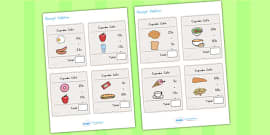 Food Themed Addition with Pictures Worksheet / Worksheet Pack