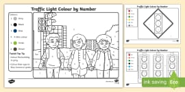 Red Amber and Green Cards -Traffic Lights - Primary Resource