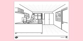 FREE! - School Receptionist Colouring Sheet | Colouring Sheets