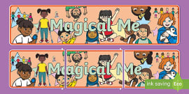All About Me Banner (teacher made) - Twinkl