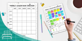 Retro Weekly Planner | Twinkl Busy Bees (teacher made)