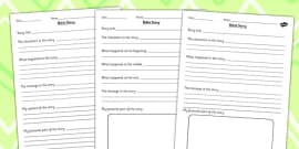 My Favourite Bible Story Worksheet | Primary Resources
