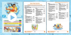 Water Slide Surprise Character Inference Activity - Twinkl