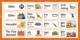 Sikh Vaisakhi Caption and Sentence Writing Activity - Twinkl