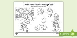 Phase 3 ai Sound Colouring Scene (teacher made) - Twinkl