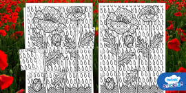 Remembrance Day Mindful Colouring Sheets - Beyond Secondary