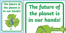 Recycling Bin Labels - Primary Eco Display Resource - Twinkl