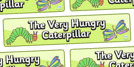 FREE! - Display Lettering to Support Teaching on The Very Hungry ...